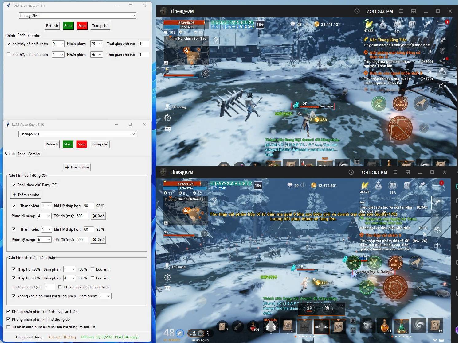 Hướng dẫn cấu hình Auto bơm máu trong Lineage 2M bằng AutoKey L2M